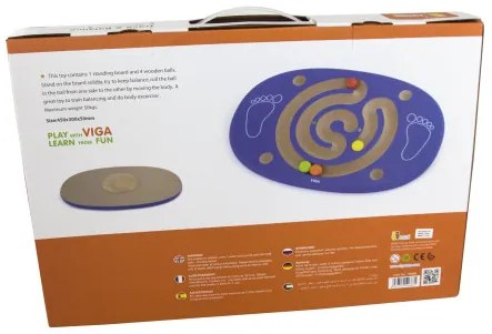 Dřevěná balanční deska s bludištěm Viga 50668