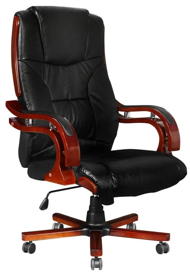 Kožená manažerská židle s vysokou opěrkou zad