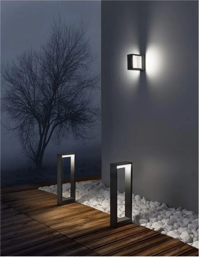 NV 819503 Venkovní sloupkové svítidlo BLISS tmavě šedý hliník akrylový difuzor LED 7W 3000K 220-240V 56st. IP54 vč. driveru - NOVA LUCE