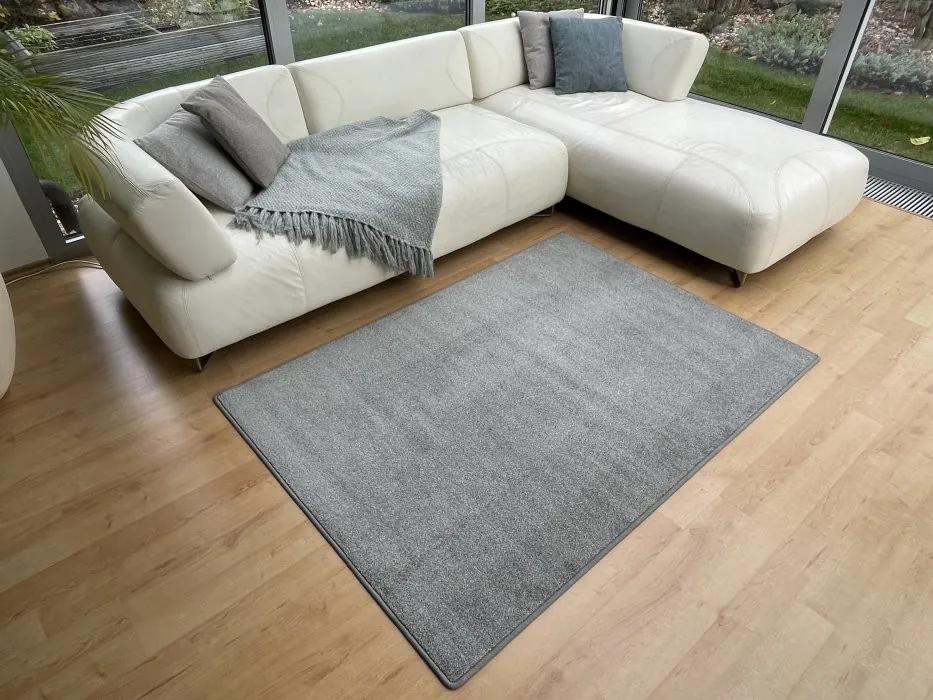Vopi | Kusový koberec Matera šedý - 80 x 400 cm