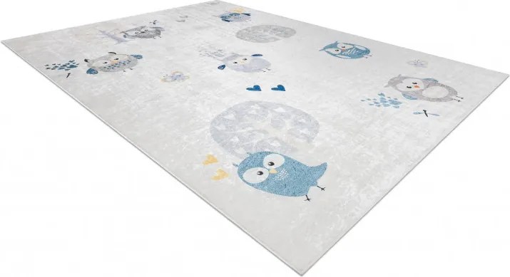 Detský kusový koberec Bambino 1161 Owls grey, 120x170, šedá, detská izba, Dywany Łuszczów