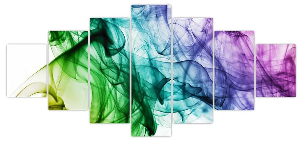 Obraz - barevný kouř (210x100 cm)