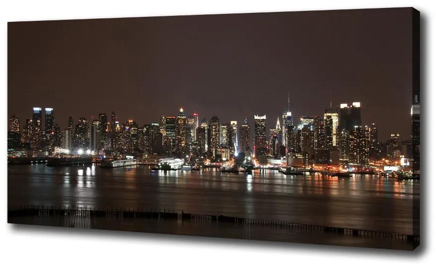 Wallmuralia Foto obraz na plátně New York noc 100x50