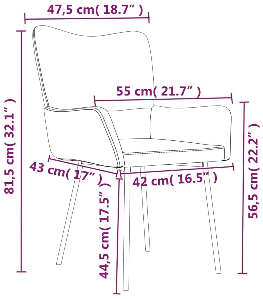 Jídelní židle 2 ks černé samet,  344804