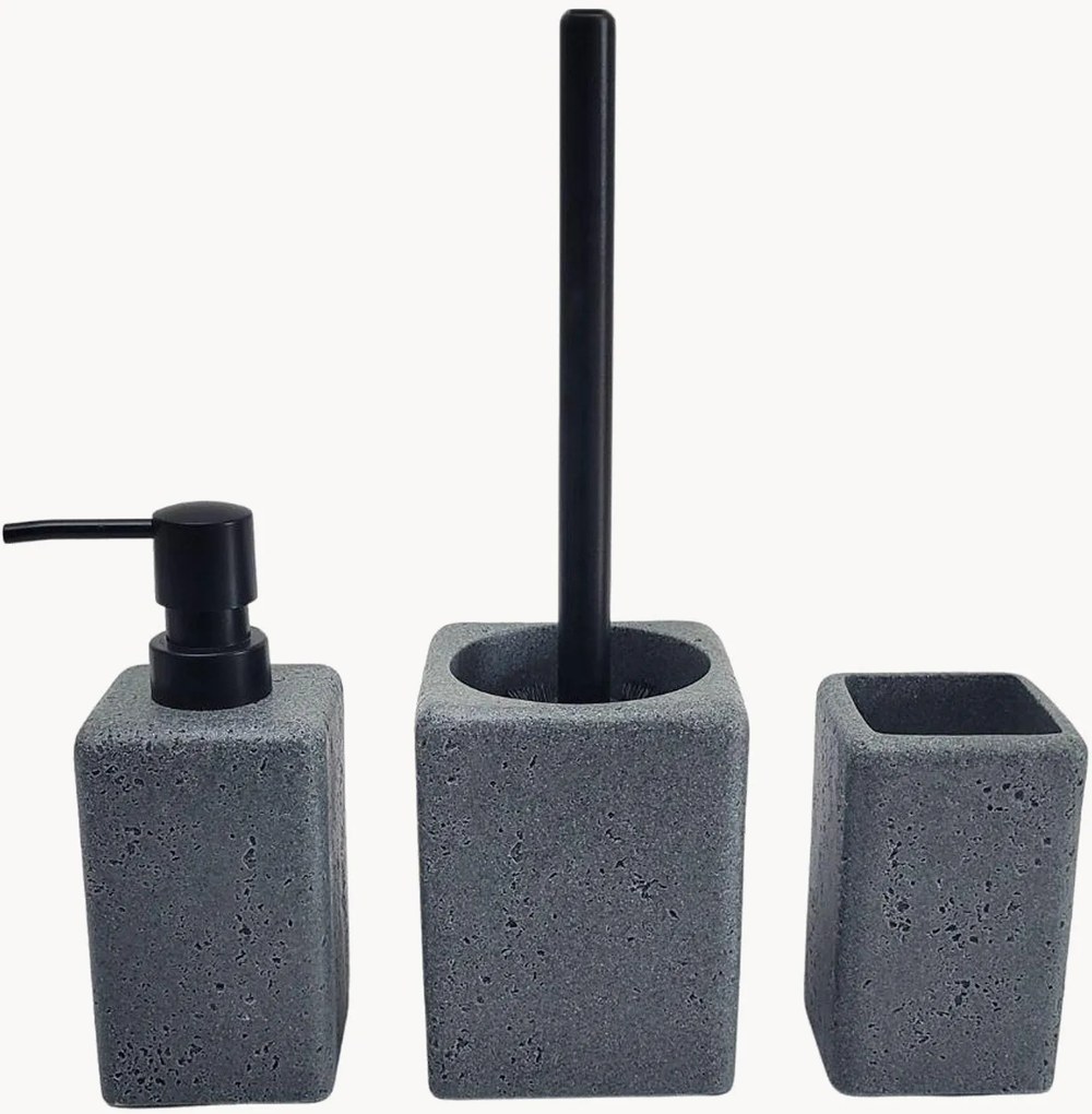 Sada koupelnových doplňků z přírodního kamene Granite, 3 díly