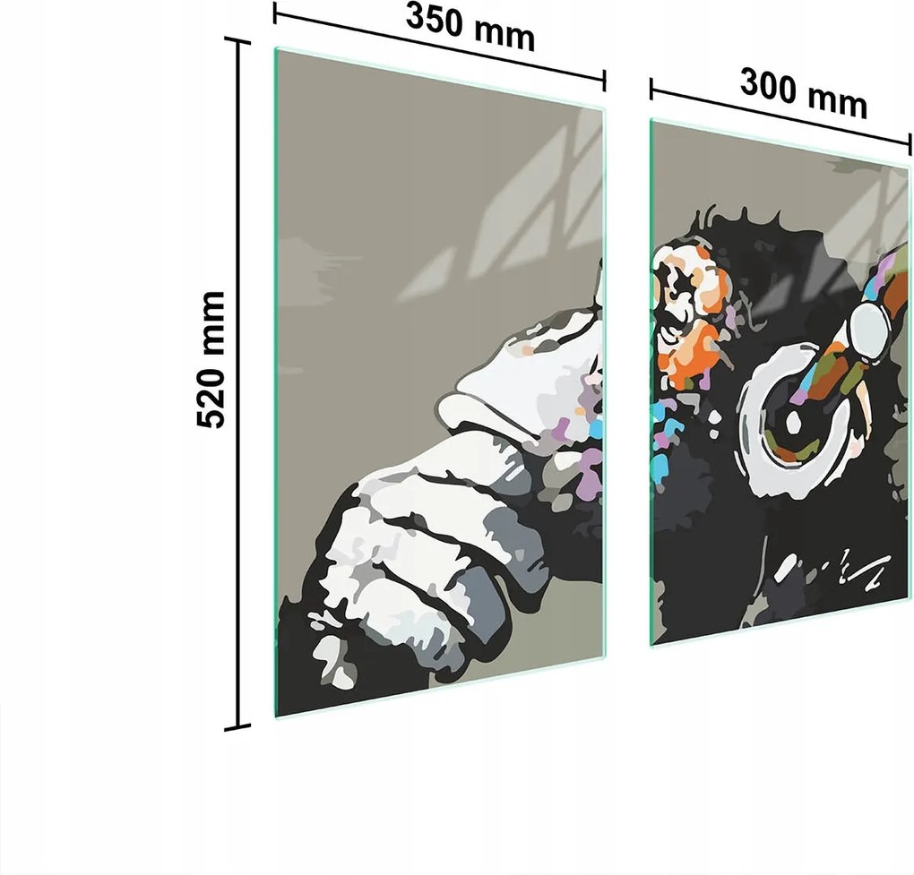 Skleněná Ochranná Deska Do Kuchyně 65x52 Hudba