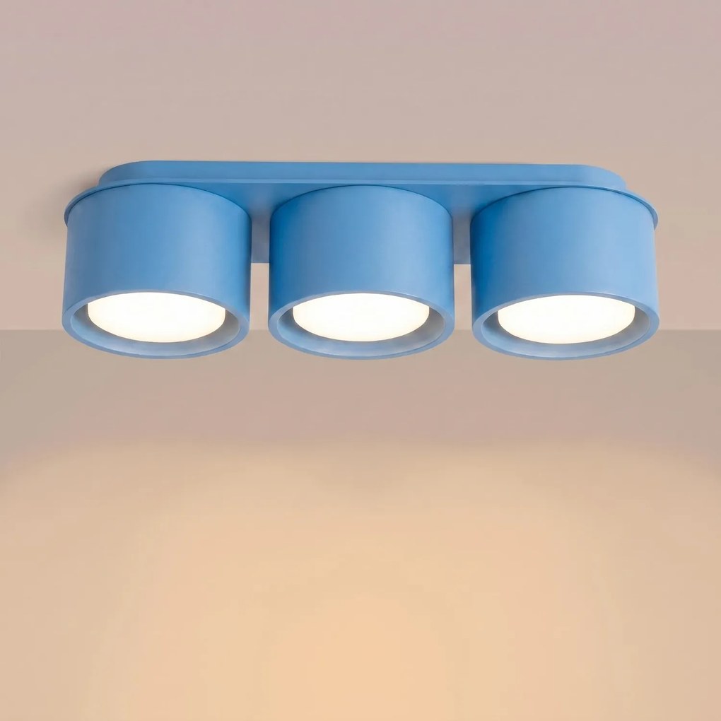 Sollux Lighting Stropní svítidlo MODO 3 azurové GX53