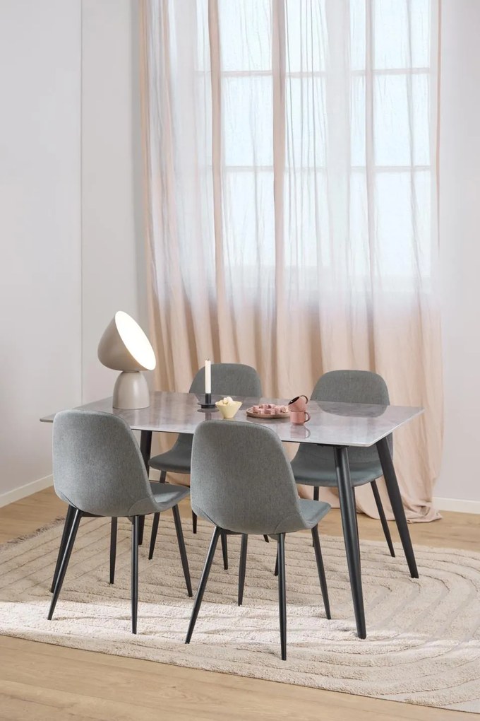 Jídelní set Wicklow šedý/hnědý
