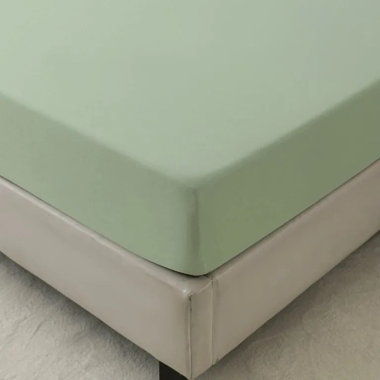 Prostěradlo z mikrovlákna MICROVELLE světle zelené 90x200 cm