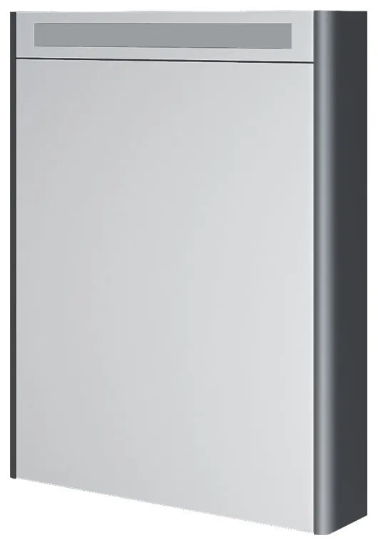 Mereo Mereo, Siena, koupelnová galerka 64 cm, zrcadlová skříňka, bílá, antracit, multicolor - RAL lesk/ mat, CN435GA