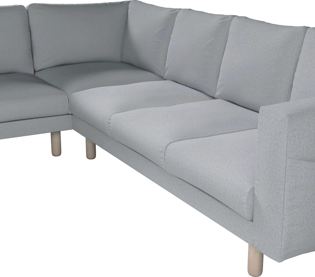Potah na pohovku IKEA Norsborg rohová 5-místná barva šedá látka pletený vzor