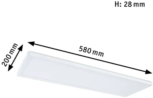 Paulmann 79927 Atria Shine, bílé stropní svítidlo s korónou s funkcí White Switch 22W LED 3000/4000/6500K, 58x20cm
