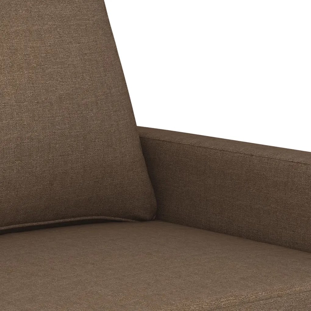 4dílná sedací souprava s poduškami hnědá textil 3201439