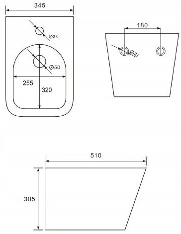 Mexen TEO Rimless wc mísa závěsná se sedátkem + bidet TEO, bílá, 30850700+35855100