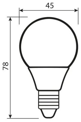 LED žárovka E14 McLED 4,8W (40W) neutrální bílá (4000K) ML-324.038.87.0