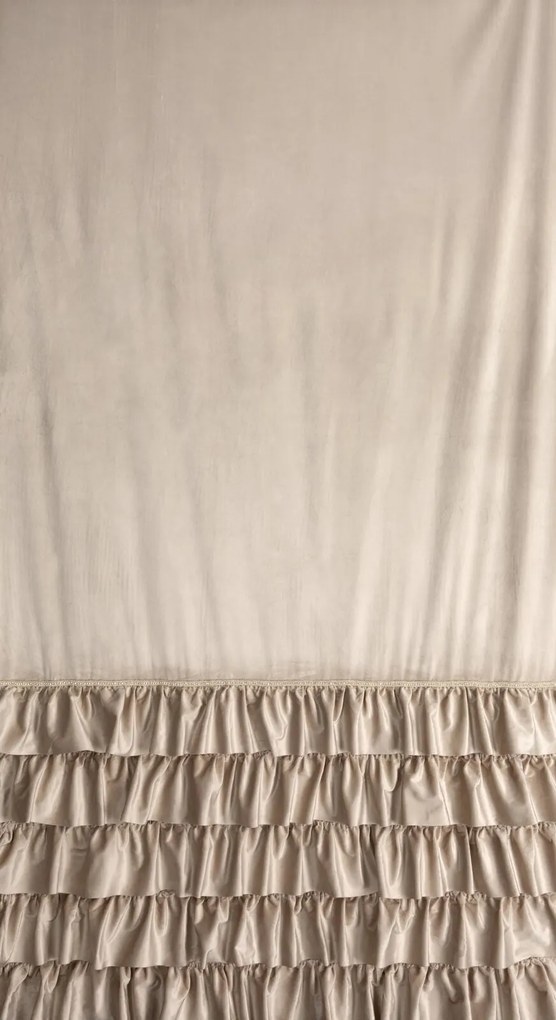 ZATEMŇOVACÍ ZÁVĚS NA PÁSCE CARLI 140X250 CM BÉŽOVÁ