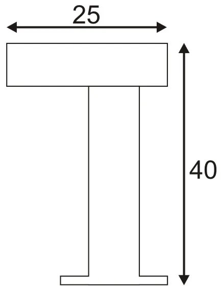 SLV 230090 Rusty Pathlight, venkovní svítidlo, 1x9W úsporné, patina rzi, IP44, 40cm