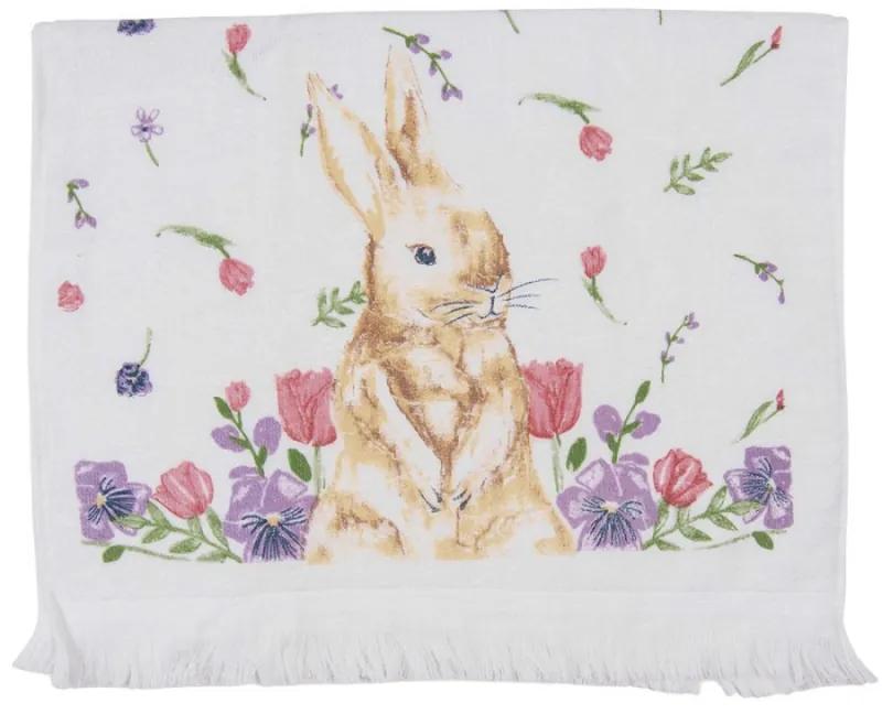 Kuchyňský froté ručník s králíčkem Happy Bunny – 40x66 cm