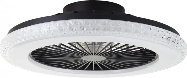 Brilliant G60040/06 Stmívatelné LED svítidlo BADRIA & reverzní VENTILÁTOR + funkce LED