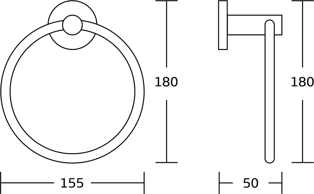 Aqualine Aqualine, SAMBA kruh, chrom, SB106