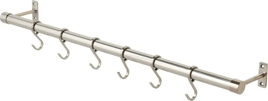 Nástěnný věšák nerezový v matně stříbrné barvě 70 cm Hang-It – Mette Ditmer Denmark