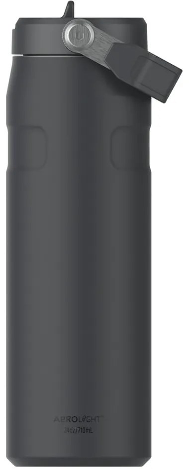 Černá termoska 700 ml The IceFlow™ Bottle Flip Straw 2.0 Black – Stanley