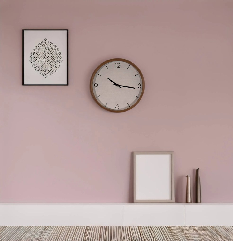 Nástěnné hodiny, minimalistický ciferník, Ø 30 cm