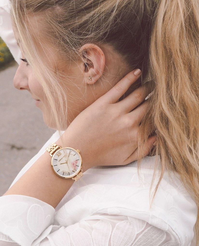 Dámské luxusní designové hodinky SUNDAY ROSE Spirit TEA ROSE SUN-S14