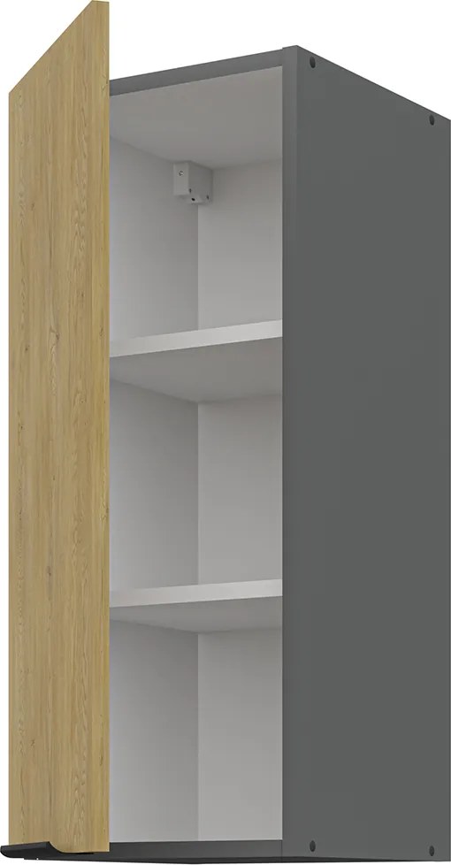CREMONA ac | horní skříňka 30 G-72 1F policová | 30 cm | antracit/cremona