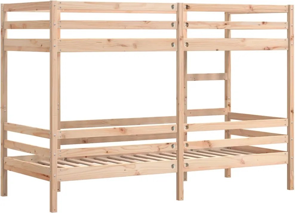 Patrová postel bez matrace 90 x 190 cm masivní borové dřevo 3284221