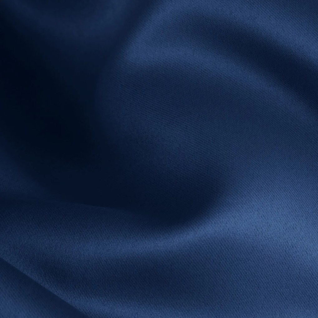 Dekorační krátký závěs s řasící páskou zatemňující PREMIUM BLACKOUT 16 140x160 cm tmavě modrá (cena za 1 kus) MyBestHome