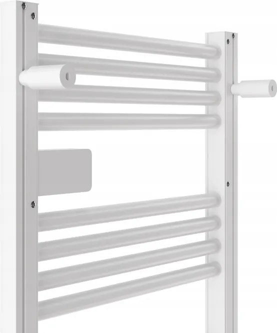 Erga Pago, elektrické topné těleso 540x960 mm s digitálním termostatem, 500W, bílá matná, ERG-LAV-GRZE-E-ALU-960540-WH
