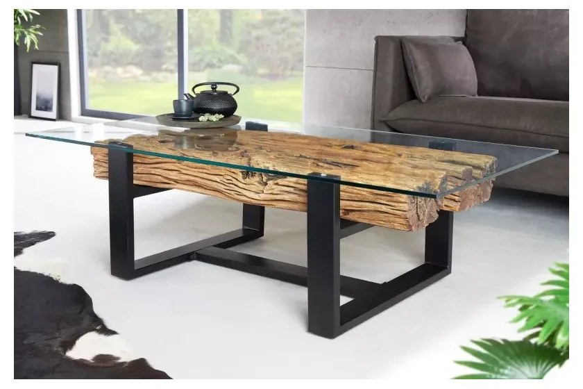 Massive home | Konferenční stolek BARRACUDA 130 CM masiv teak