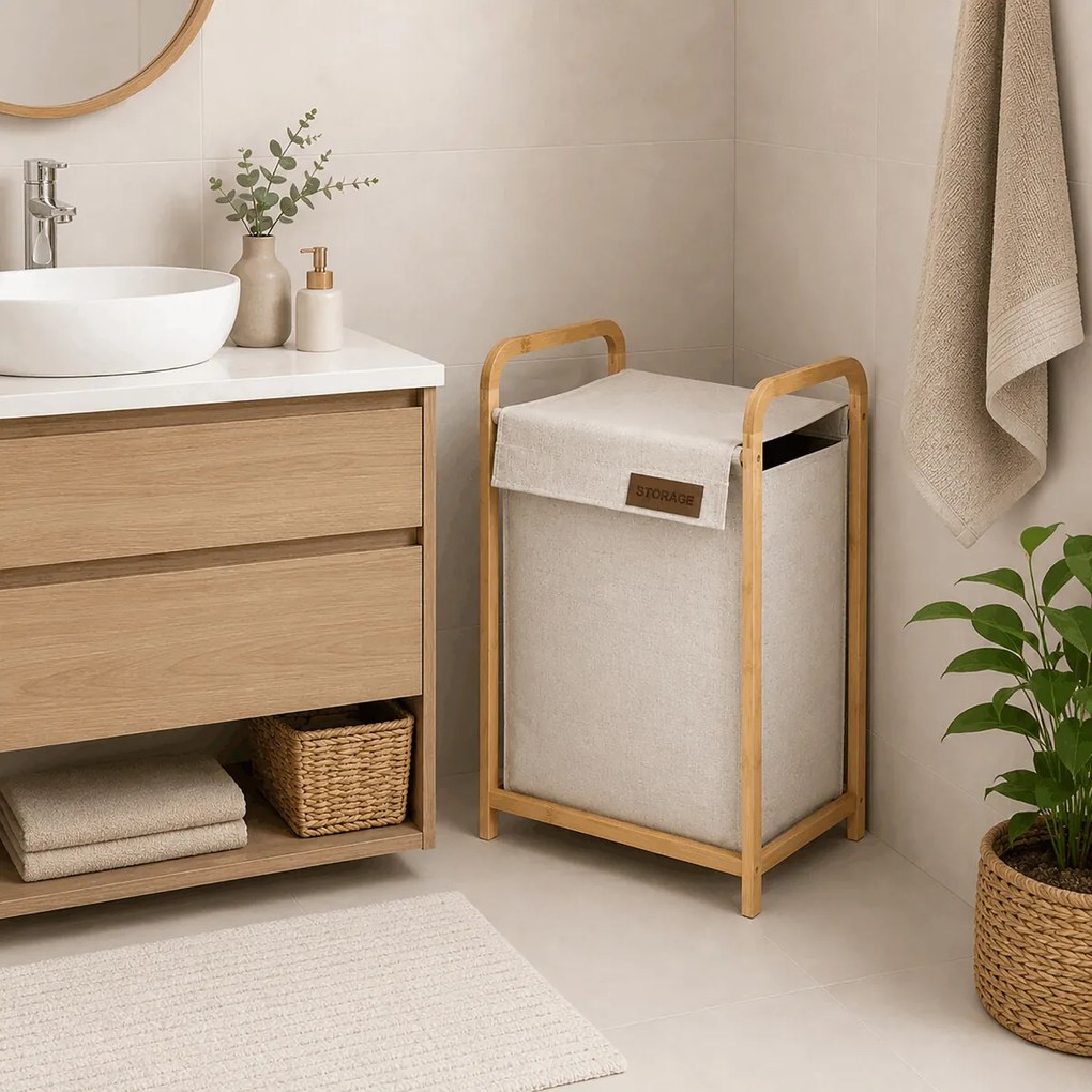 Autronic Koš prádelní DT3022 Barva potahu: Béžová