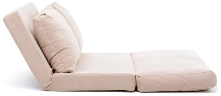 Designová rozkládací pohovka Wandella 120 cm krémová