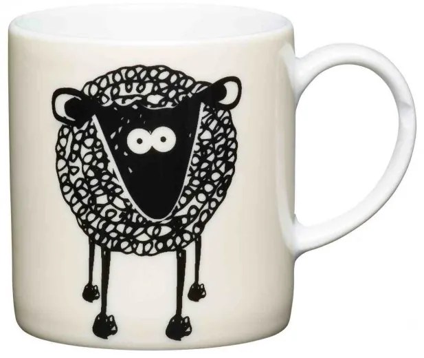 Kitchen Craft Porcelánový hrníček na espresso Sheep 80 ml