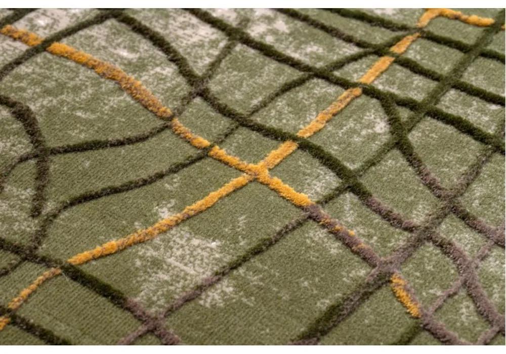 Luxusní kusový koberec akryl Ida zelený 100x300cm