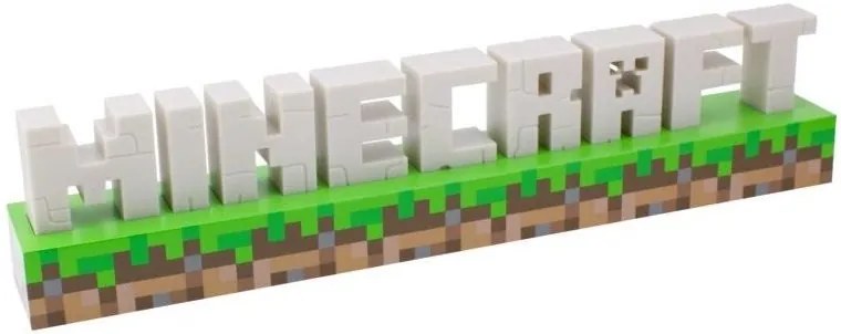 Stolní lampa minecraft - logo - 3d lampa