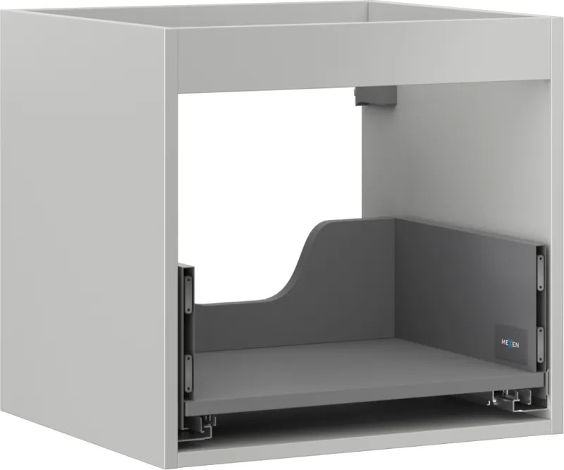 Mexen Box-A, závěsná skříňka 50 cm, 1 zásuvka, matná šedá, 91AX0-0500-470-1-62