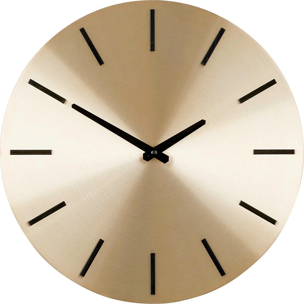 XXXLutz NÁSTĚNNÉ HODINY barvy zlata 35,5 cm - Nástěnné hodiny - 004536021202