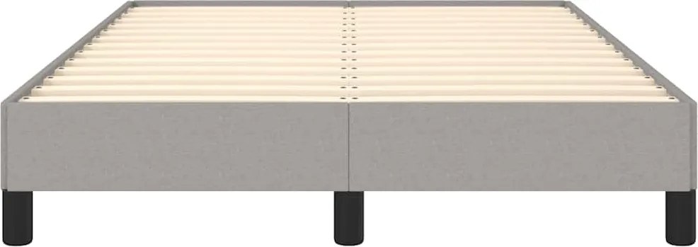 Rám postele bez matrací světle šedá 120x190 cm textil 3269605