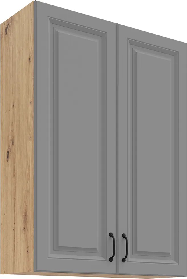 STILO ad | horní skříňka 80 G-108 2F s policemi | 80 cm | EXTRA VYSOKÁ | artisan/šedá