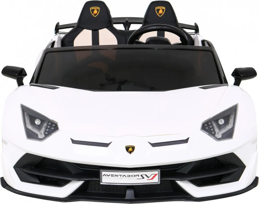 Ramiz Lamborghini SVJ DRIFT elektrické auto pro 2 děti bílé + funkce driftu + dálkové ovládání