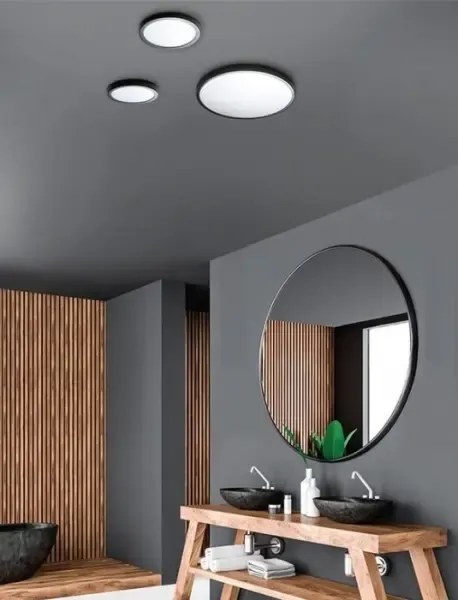 LED stropní svítidlo Malta R 30 4000K černé