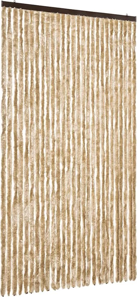 Závěs proti hmyzu béžový 118 x 220 cm Chenille 315137