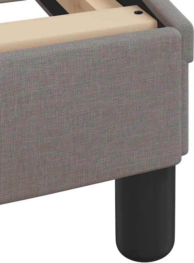Postel s matrací Dover taupe 140 x 200 cm textil 3208408