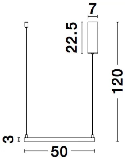 LED lustr Eterna 50 bílé