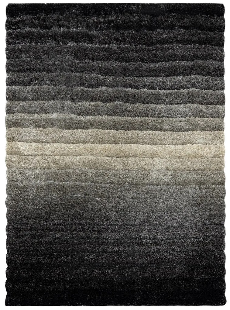 Dywany Łuszczów, Kusový koberec Flim 007-B6 Stripes grey, 160x220, šedá, ložnice