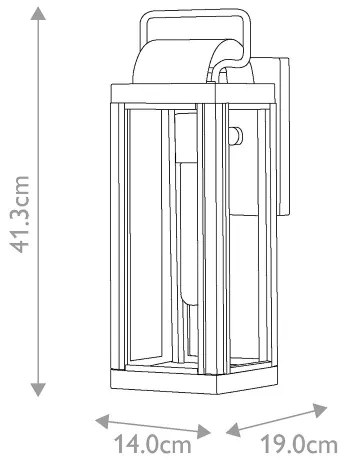 Hinkley HK-SAG-HARBOR-S-BU -Venkovní nást. svítidlo HARBOR 1xE27/60W/230V IP44