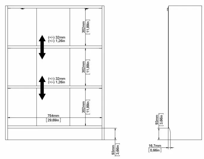 Tvilum Policový regál Bask 776 bílá